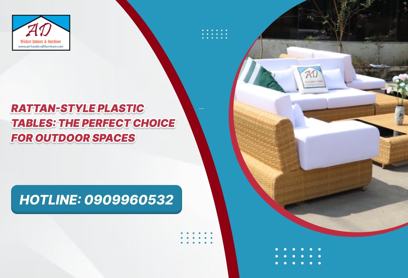 Rattan-Style Plastic Tables: The Perfect Choice for Outdoor Spaces