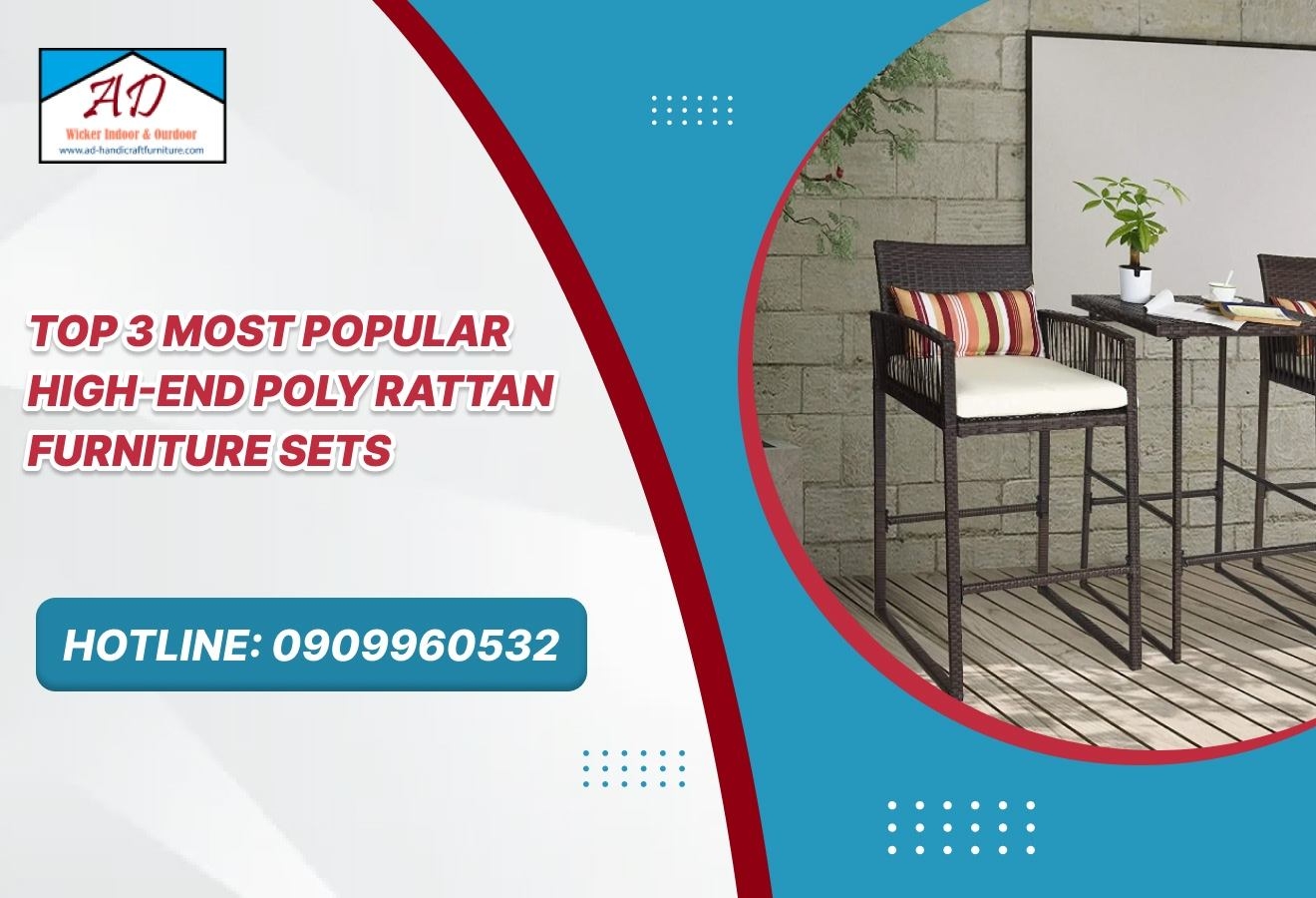 Top 3 Most Popular High-End Poly Rattan Furniture Sets