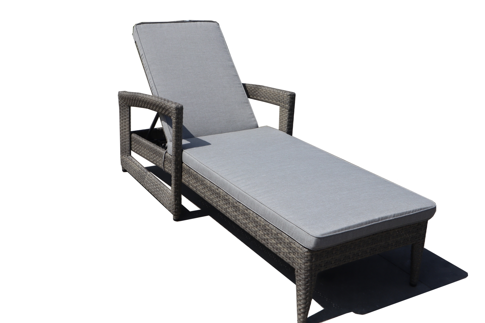 QUALITY POLY RATTAN LOUNGER SUNBED SET
