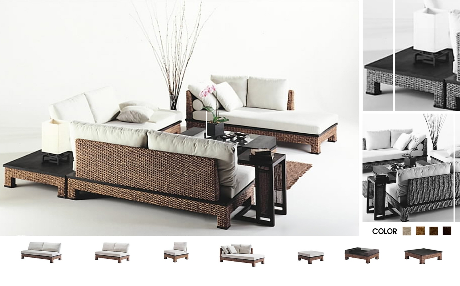 QUALITY POLY RATTAN SOFA SET
