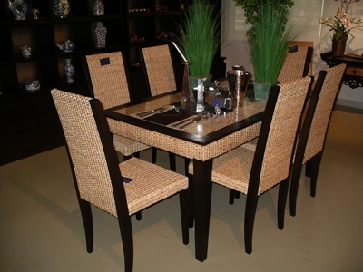 QUALITY POLY RATTAN DINNING SET