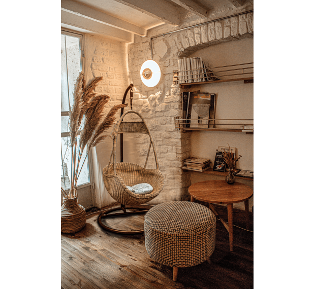 Poly Rattan Swing Chair